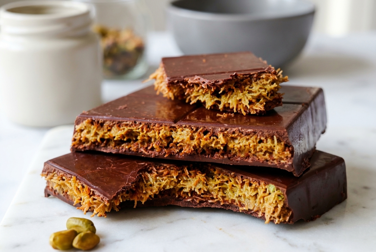 Recette Tablette Chocolat Dubaï: Le Secret Du Beurre Noisette