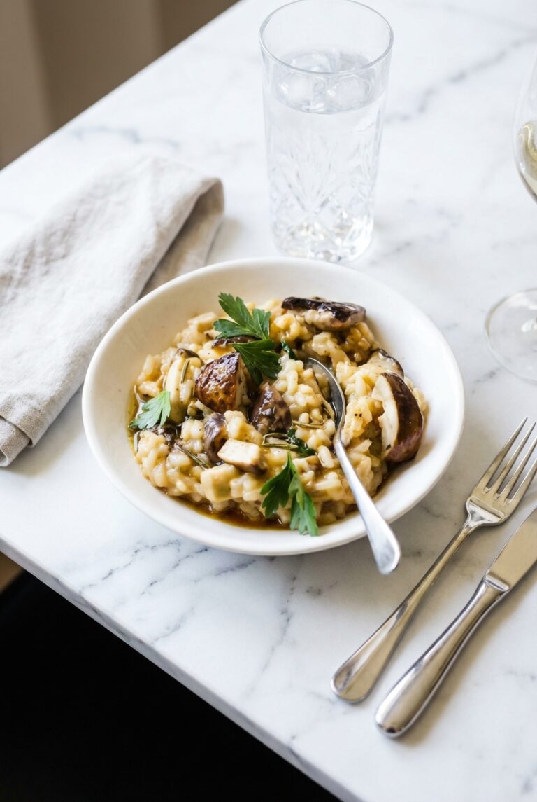 Risotto Aux Cepes Cyril Lignac