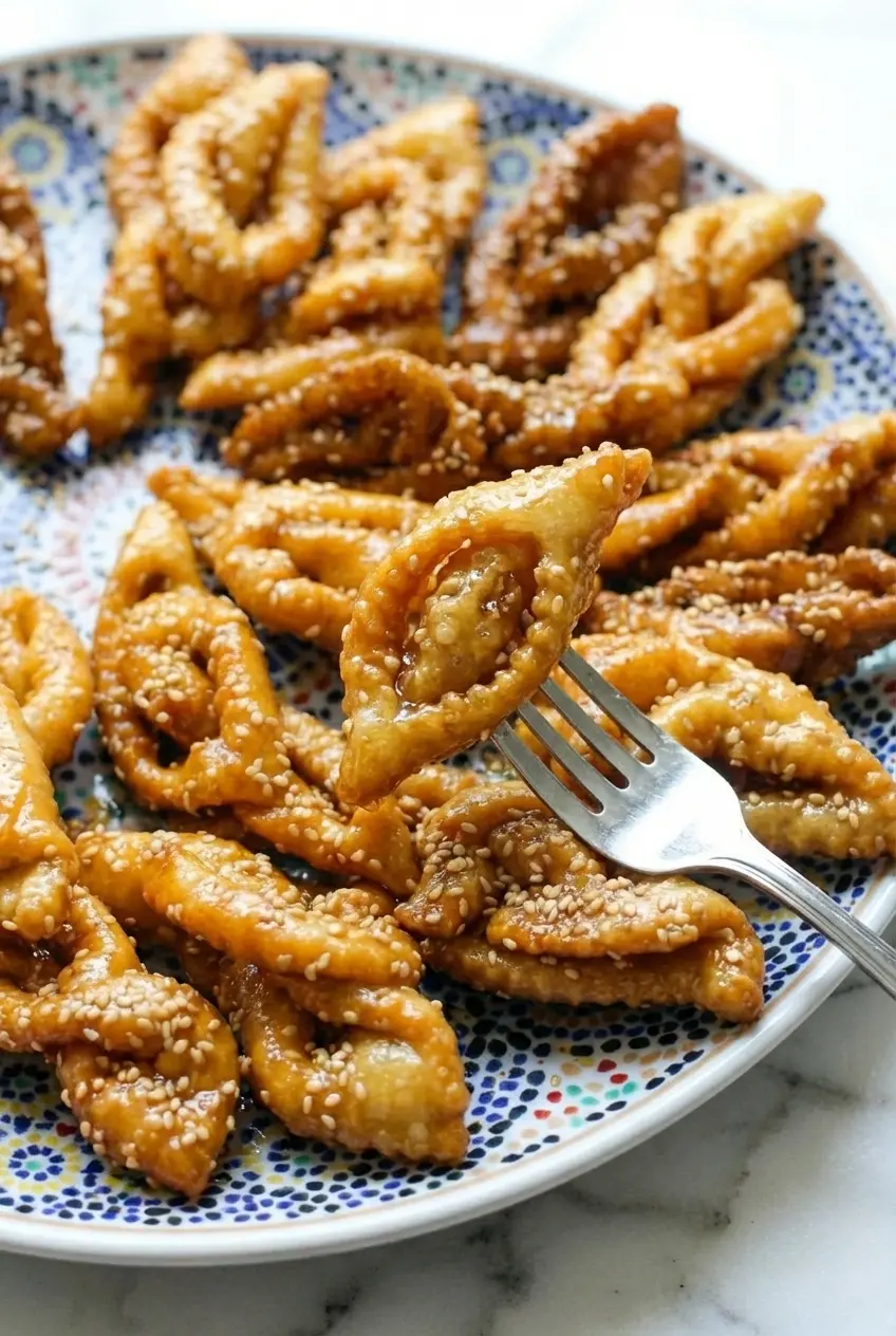 Recette Griwech Marocain Traditionnel Croustillant Au Safran